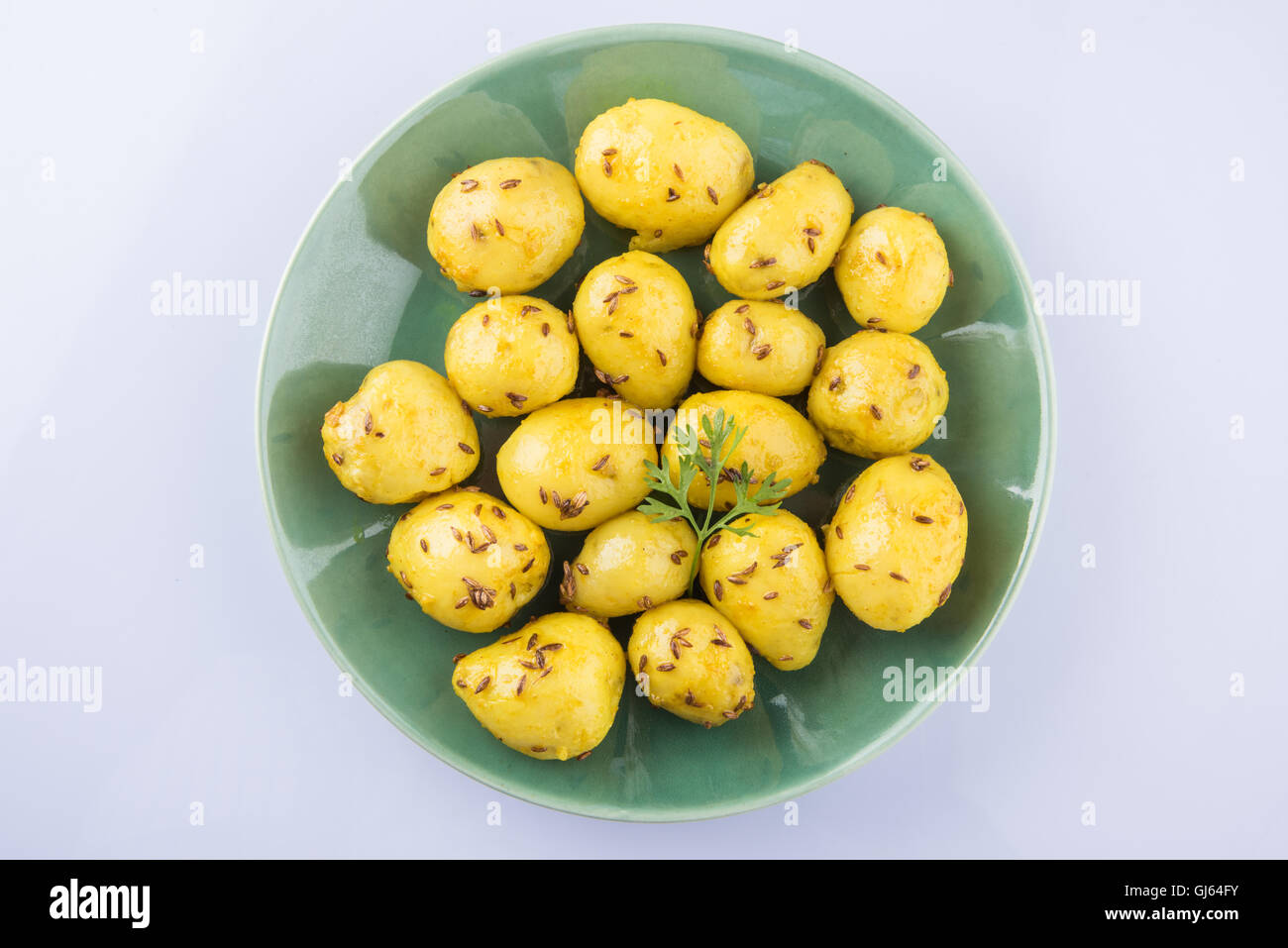 dry potato curry or potato bhaji or aalu bhaji and chapati or paratha ...