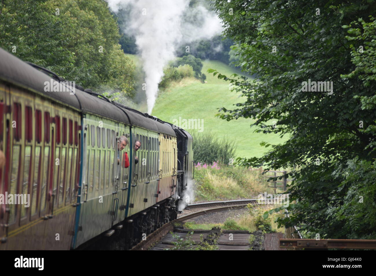North york moors railway yorkshire engine steam locomotive hi-res stock ...