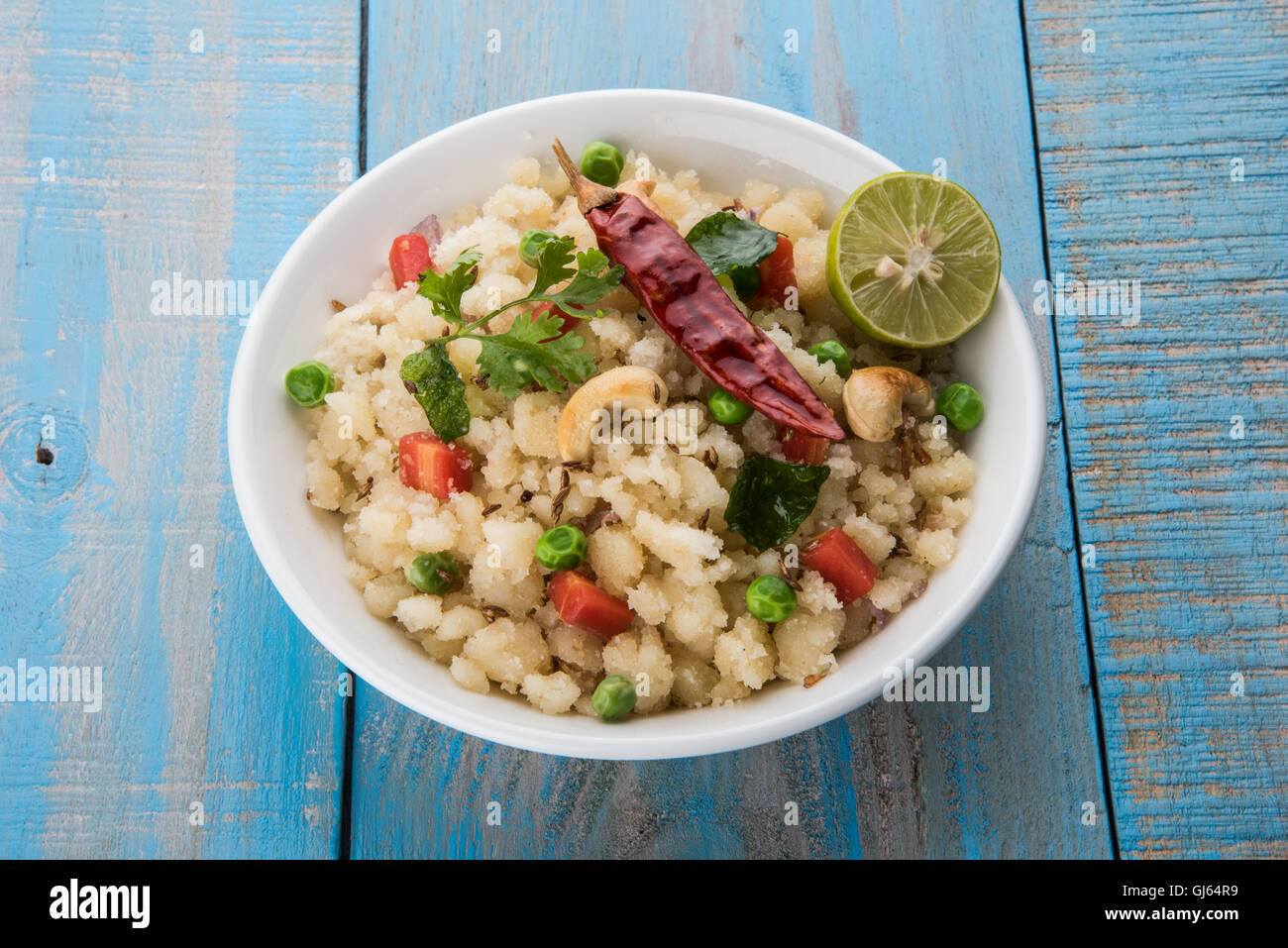 Rava Upma - Popular south Indian breakfast wiih semolina and vegetables ...