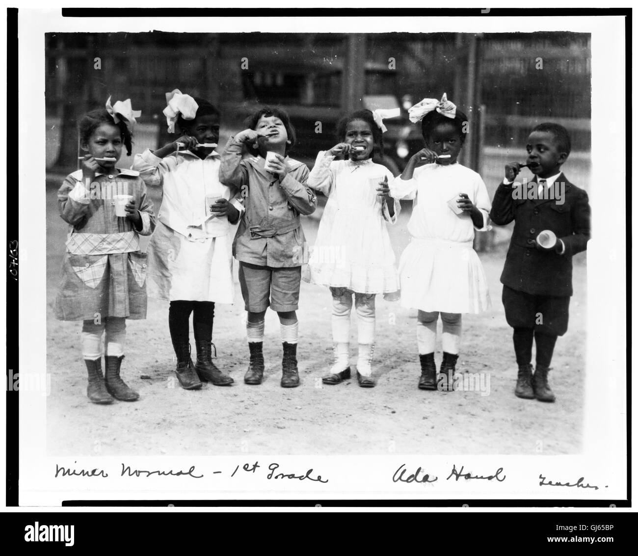 African -American school children at Miner Normal School in about 1915 ...