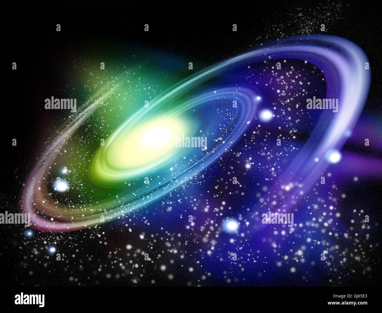 Universe space abstract, digitally created by computer software Stock ...