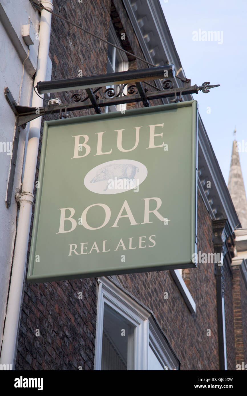 Blue boar pub sign hi-res stock photography and images - Alamy