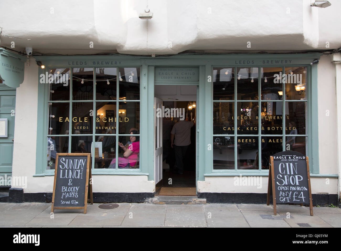 Eagle and Child Pub Sign; York; England; UK Stock Photo - Alamy