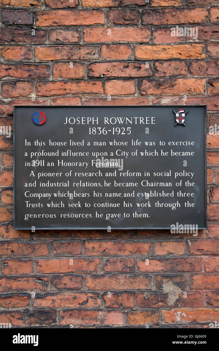 Joseph rowntree hi-res stock photography and images - Alamy