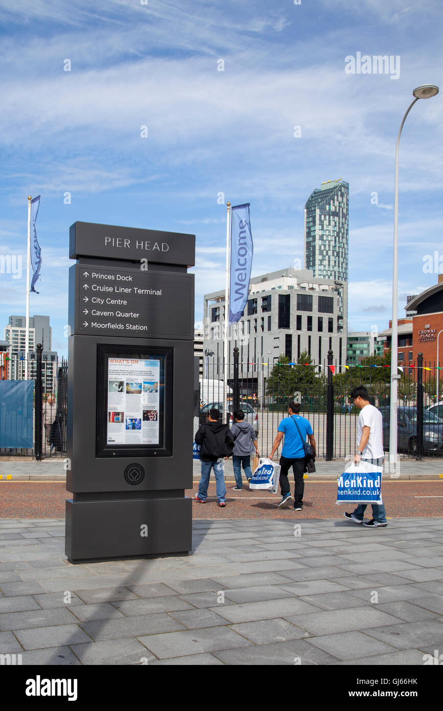 Pierhead, Waterfront, Liverpool, Merseyside, UK Stock Photo - Alamy