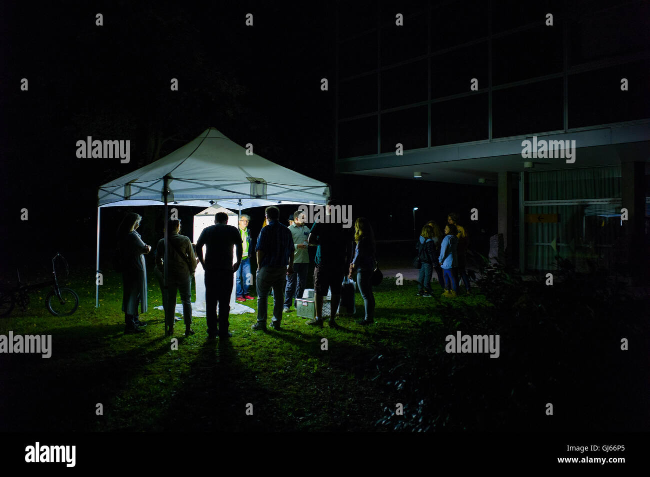 Light trap for moths at the Karlsruhe Nature Museum Karlsruhe Baden ...