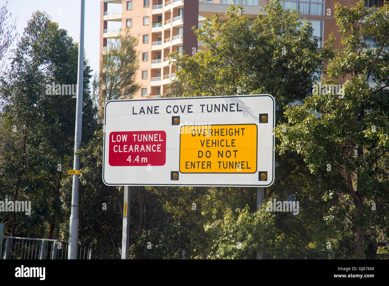 Tunnel with warning sign hi-res stock photography and images - Alamy