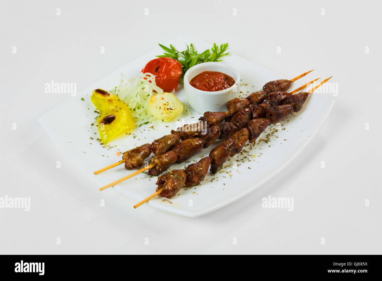 dish of fried meat Stock Photo - Alamy