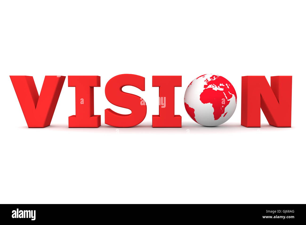 Vision World Red Stock Photo - Alamy