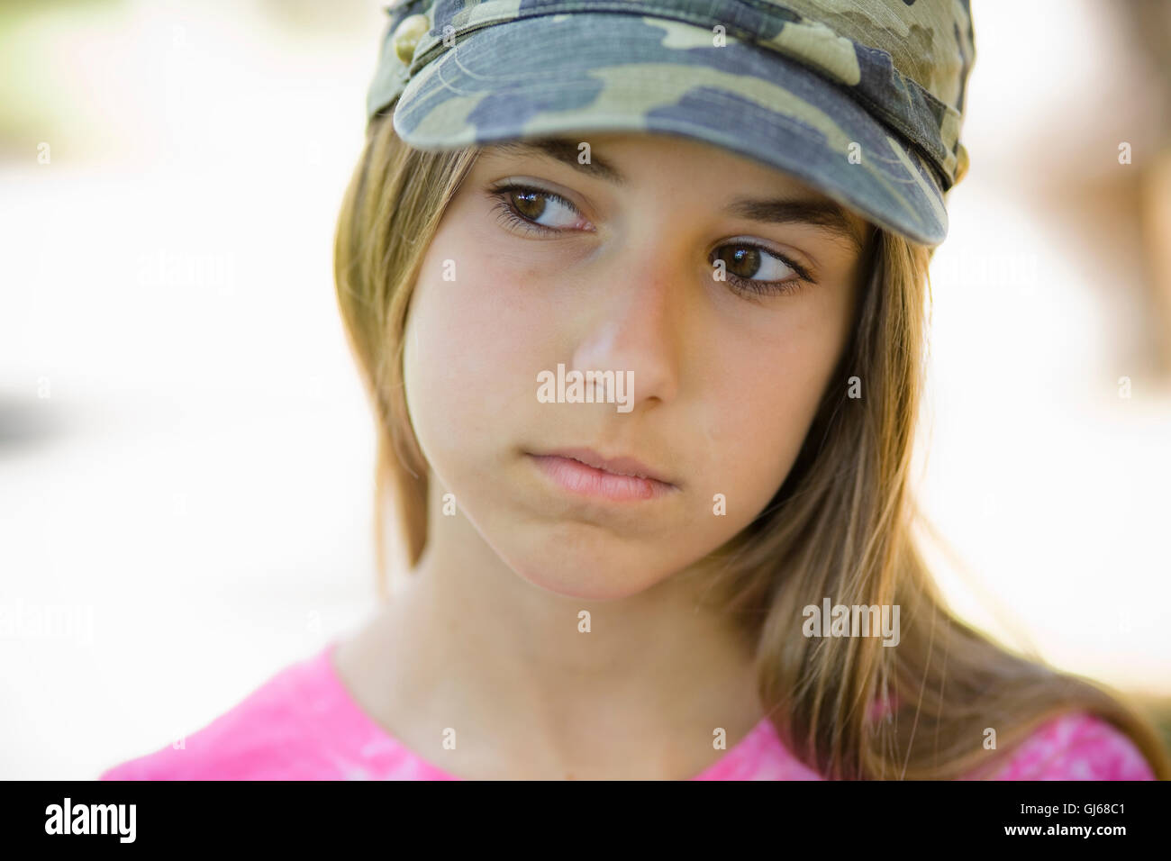 Portrait of Tween Girl Stock Photo - Alamy