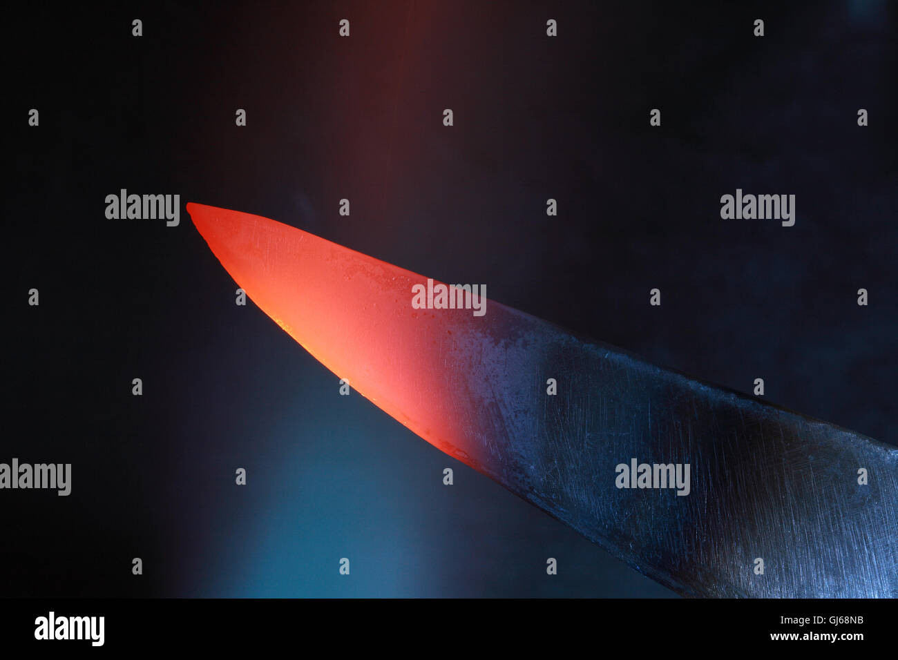 Blade In Flame Stock Photo - Alamy
