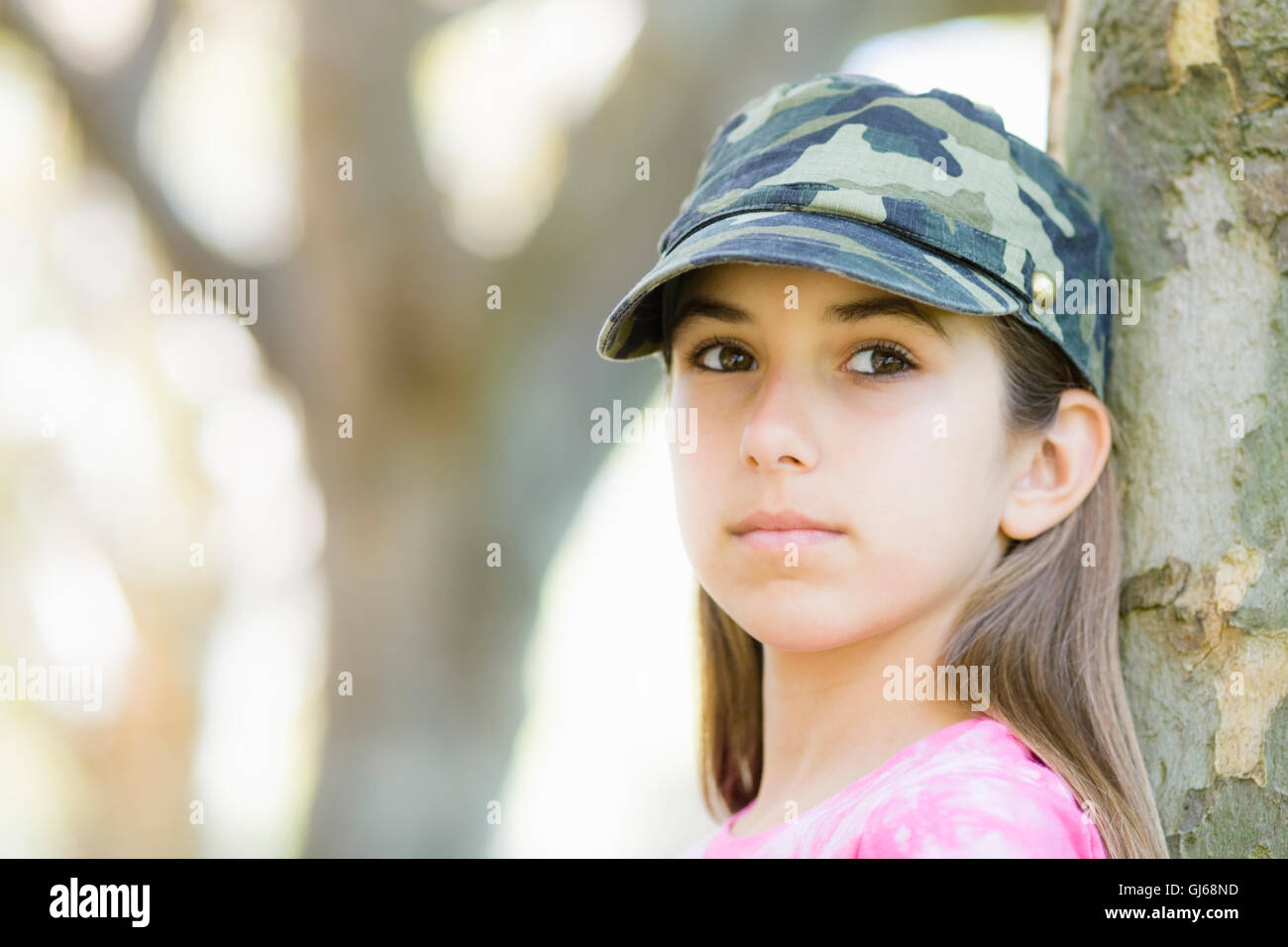 Portrait of Tween Girl Stock Photo - Alamy