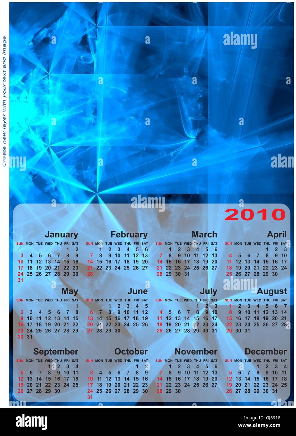Abstract design template 2010 hi-res stock photography and images - Alamy