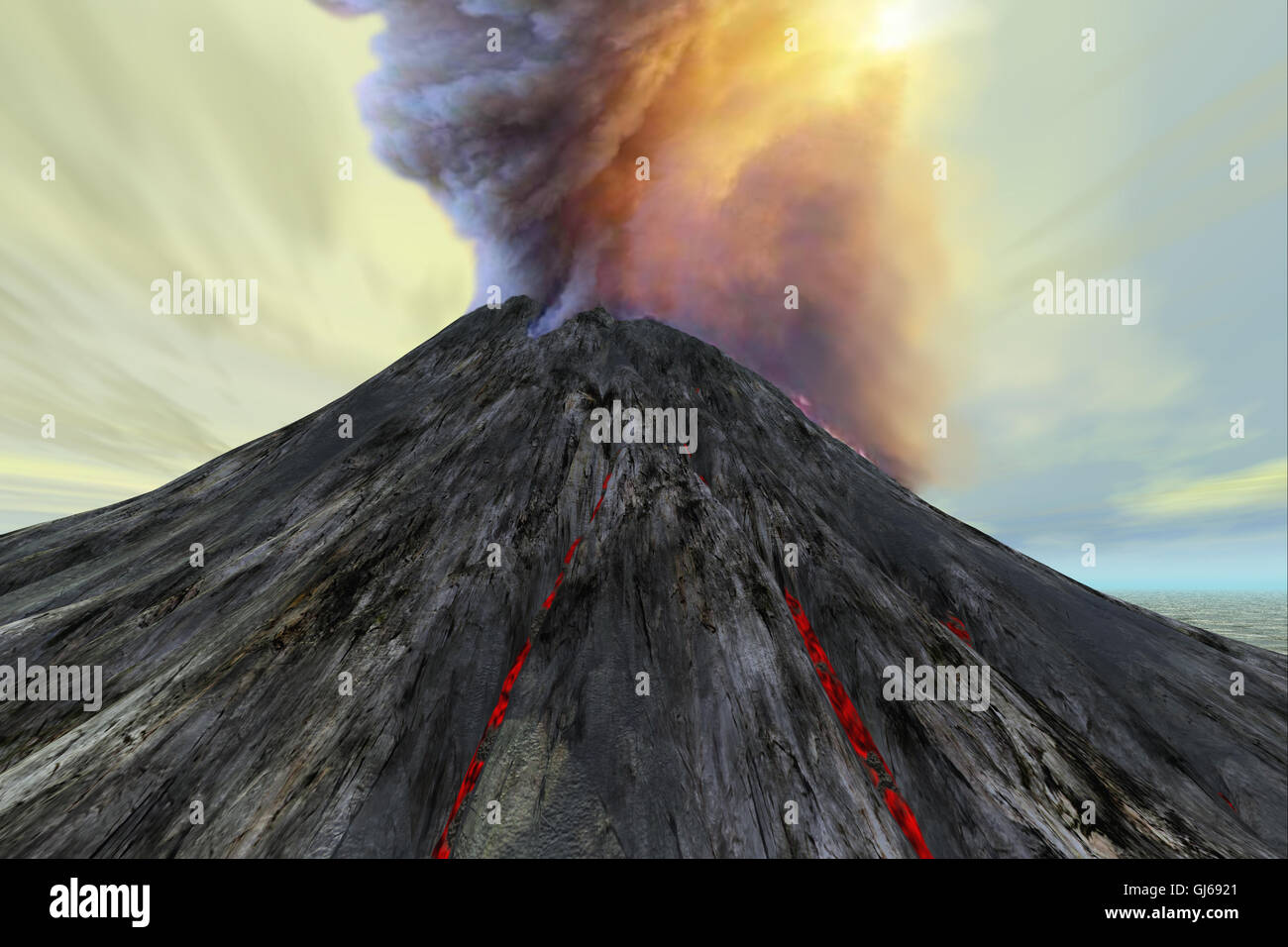 Outburst of volcano hi-res stock photography and images - Alamy