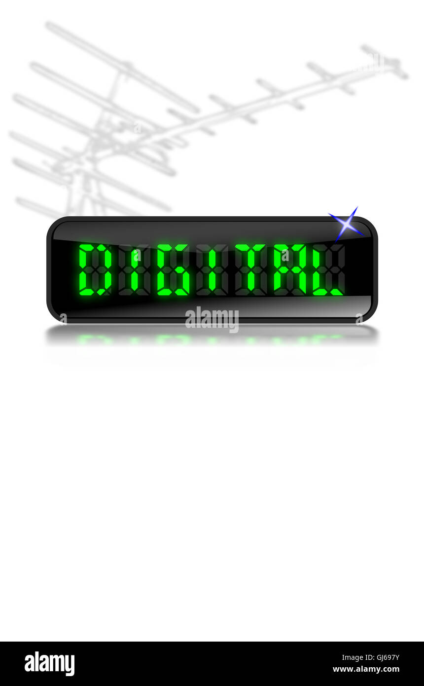 Digital Signal LCD Stock Photo - Alamy