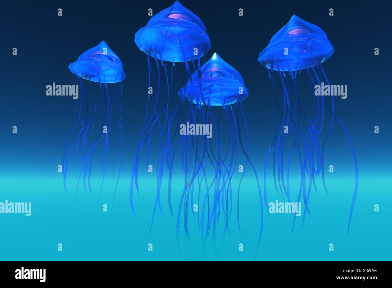 Flying jellyfish hi-res stock photography and images - Alamy