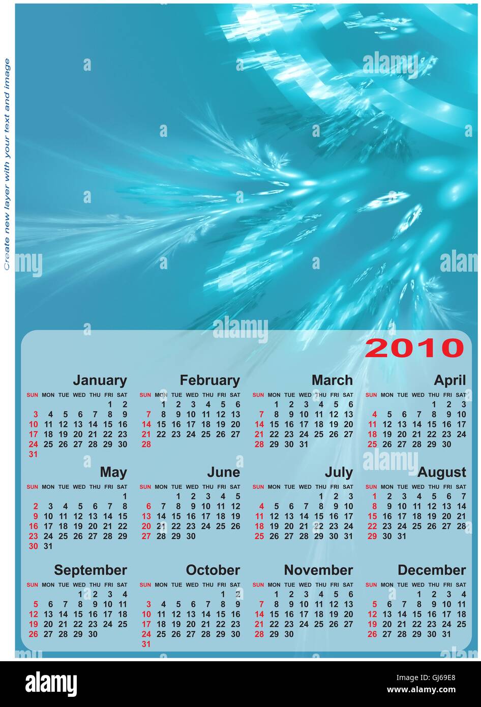 Abstract design template 2010 hi-res stock photography and images - Alamy