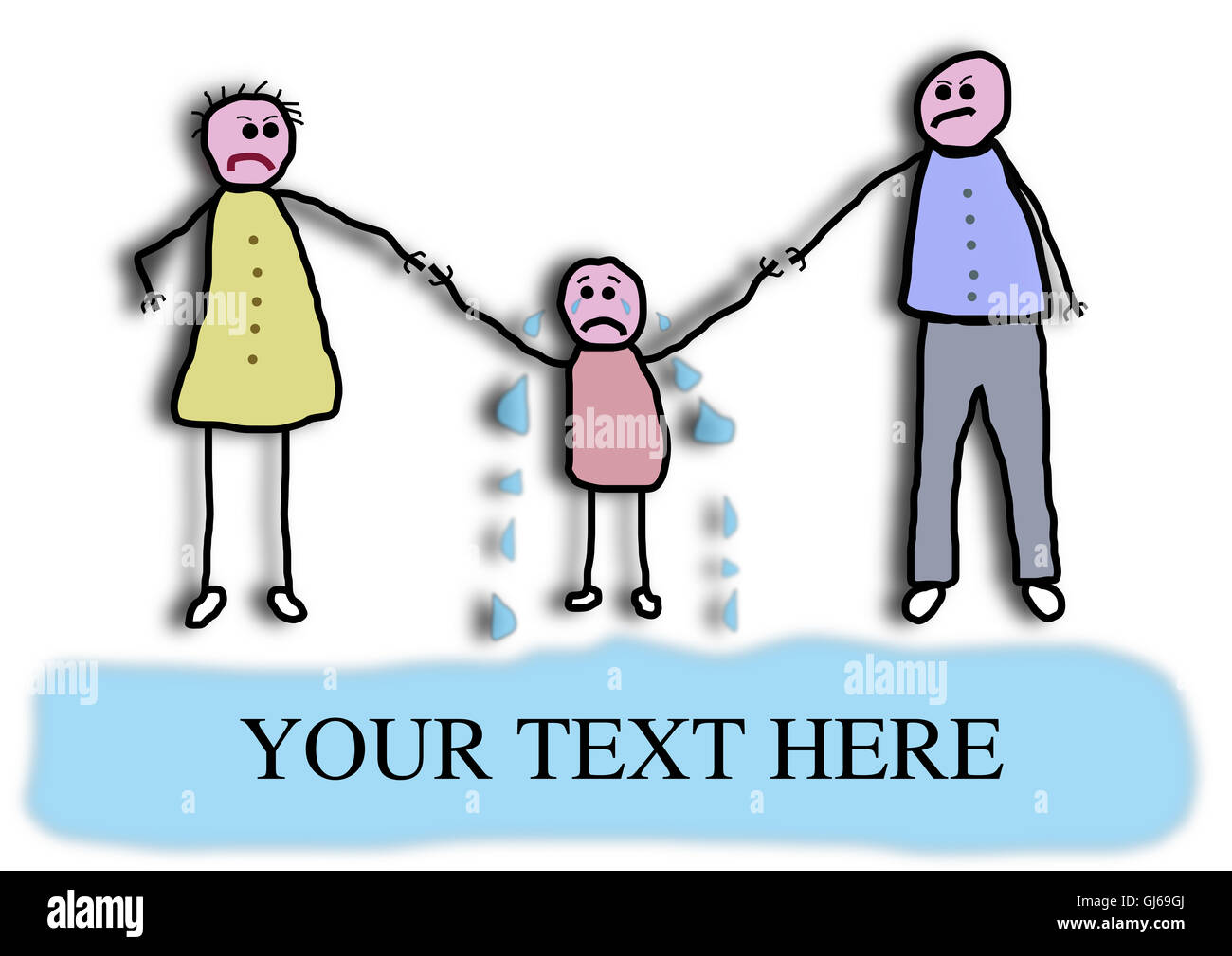 Divorce child drawing Cut Out Stock Images & Pictures - Alamy