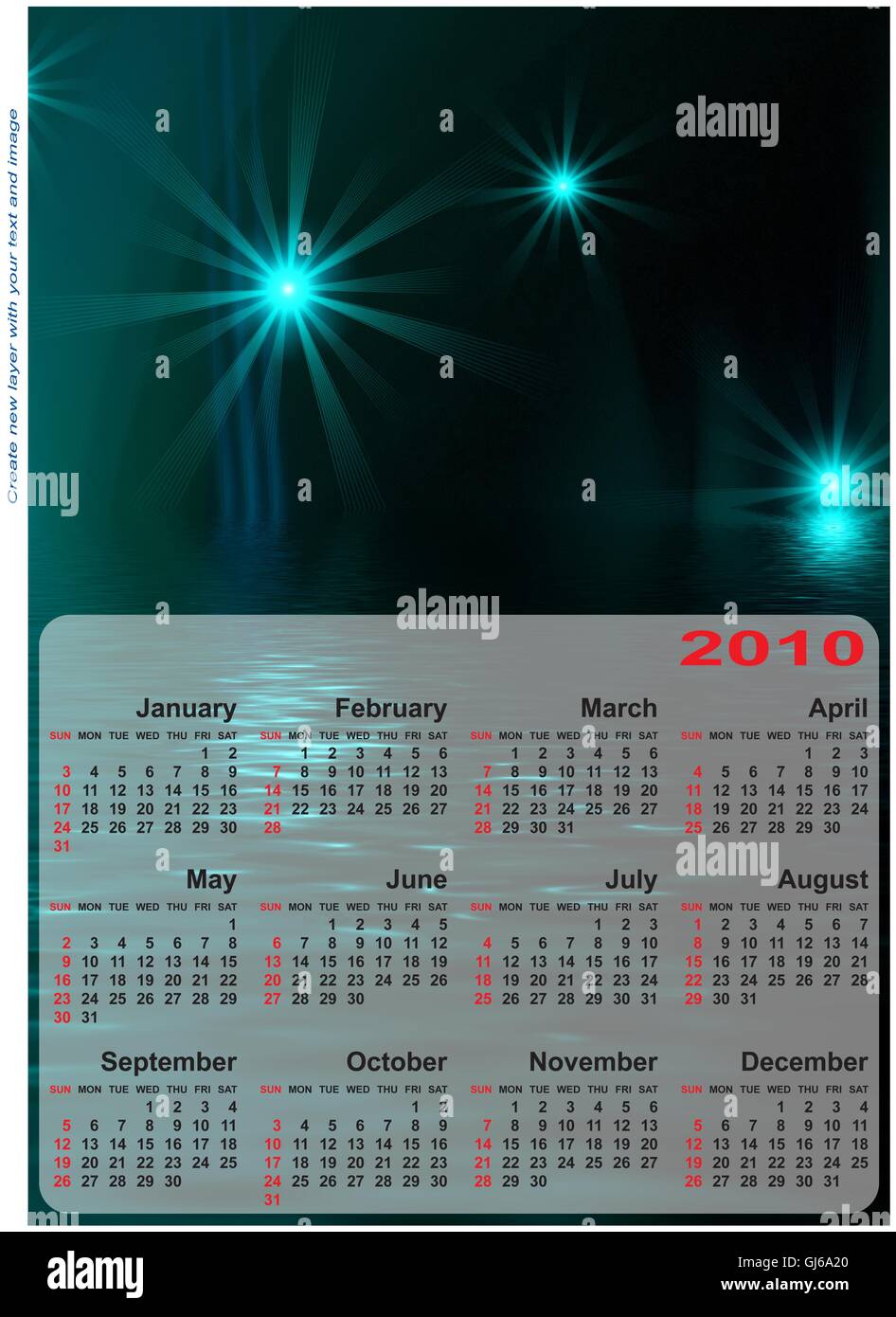 Abstract design template 2010 hi-res stock photography and images - Alamy