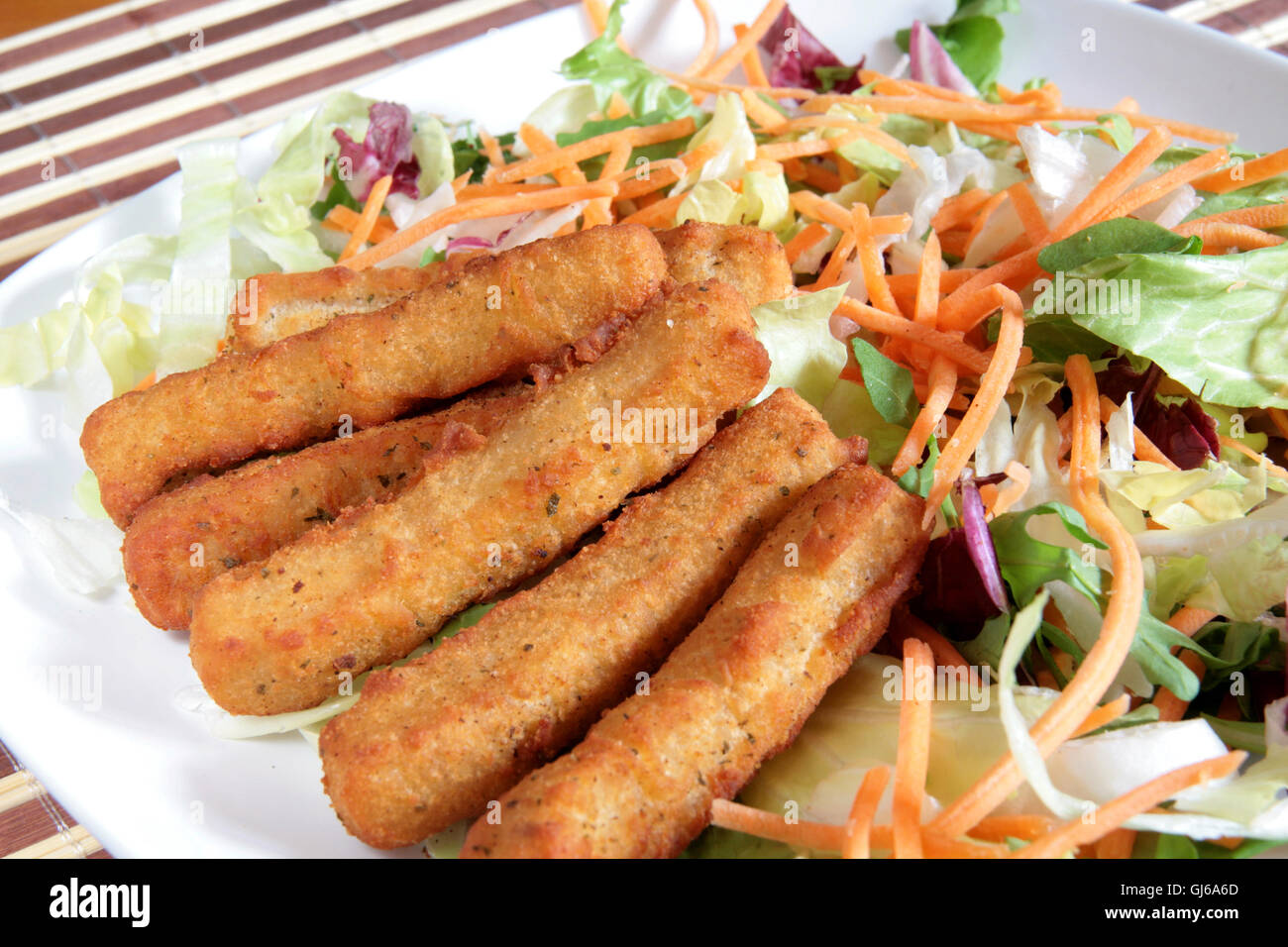 Fried chicken sticks Stock Photo - Alamy