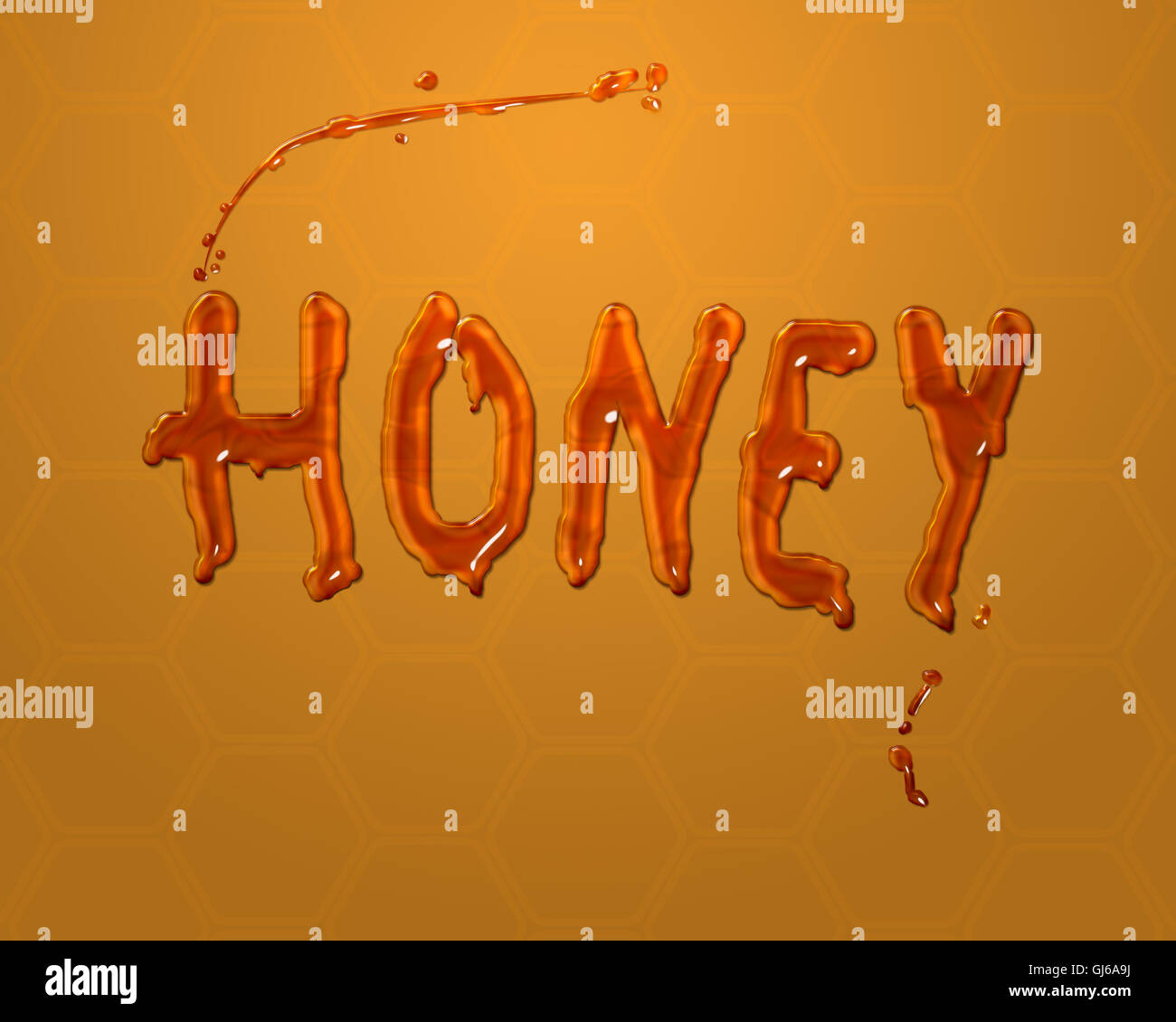 Honey text effect hi-res stock photography and images - Alamy