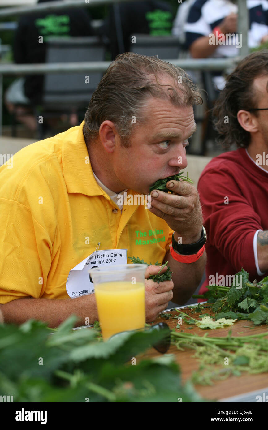 At the World Stinging Nettle Eating Championship and Beer Festival ...
