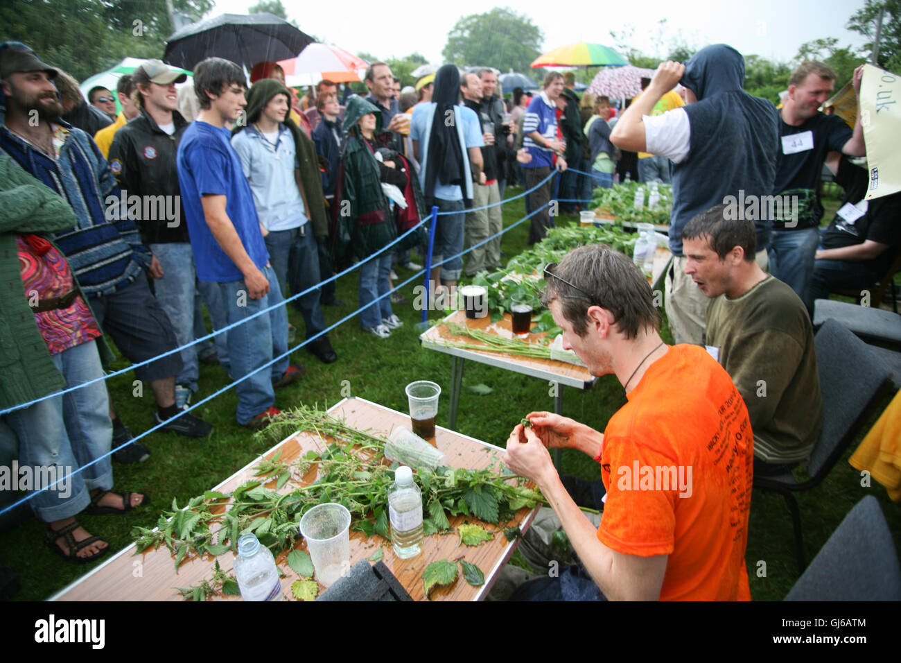 At the World Stinging Nettle Eating Championship and Beer Festival ...