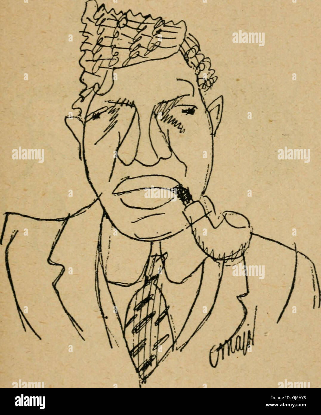 This 1913 work titled 'Panoptikuma' features caricatures and humorous ...