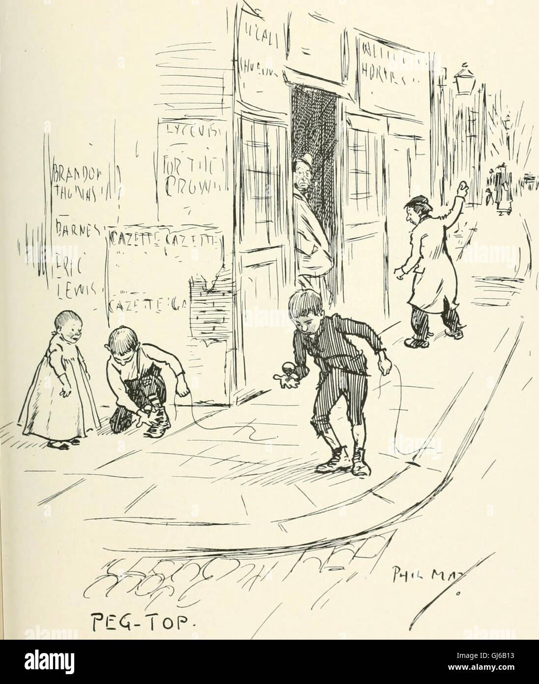 'Phil May's Gutter-snipes' (1896) presents 50 original pen and ink ...