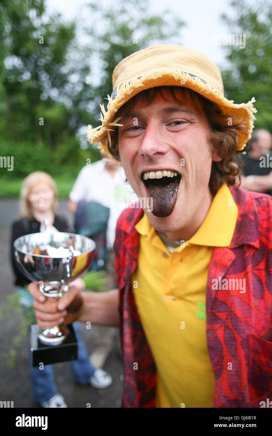 At the World Stinging Nettle Eating Championship and Beer Festival ...