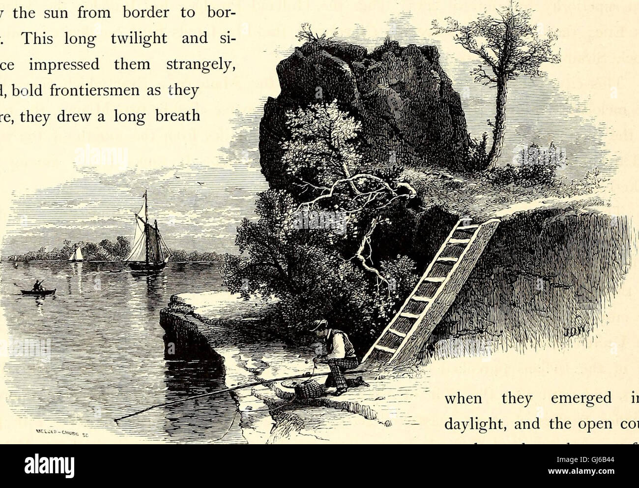 'Picturesque America' is an illustrated work depicting the natural ...