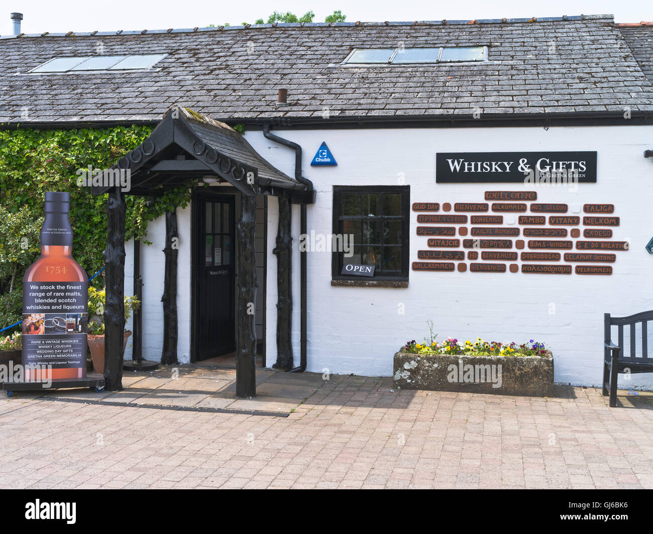 Welcome to scotland gretna green hi-res stock photography and images ...