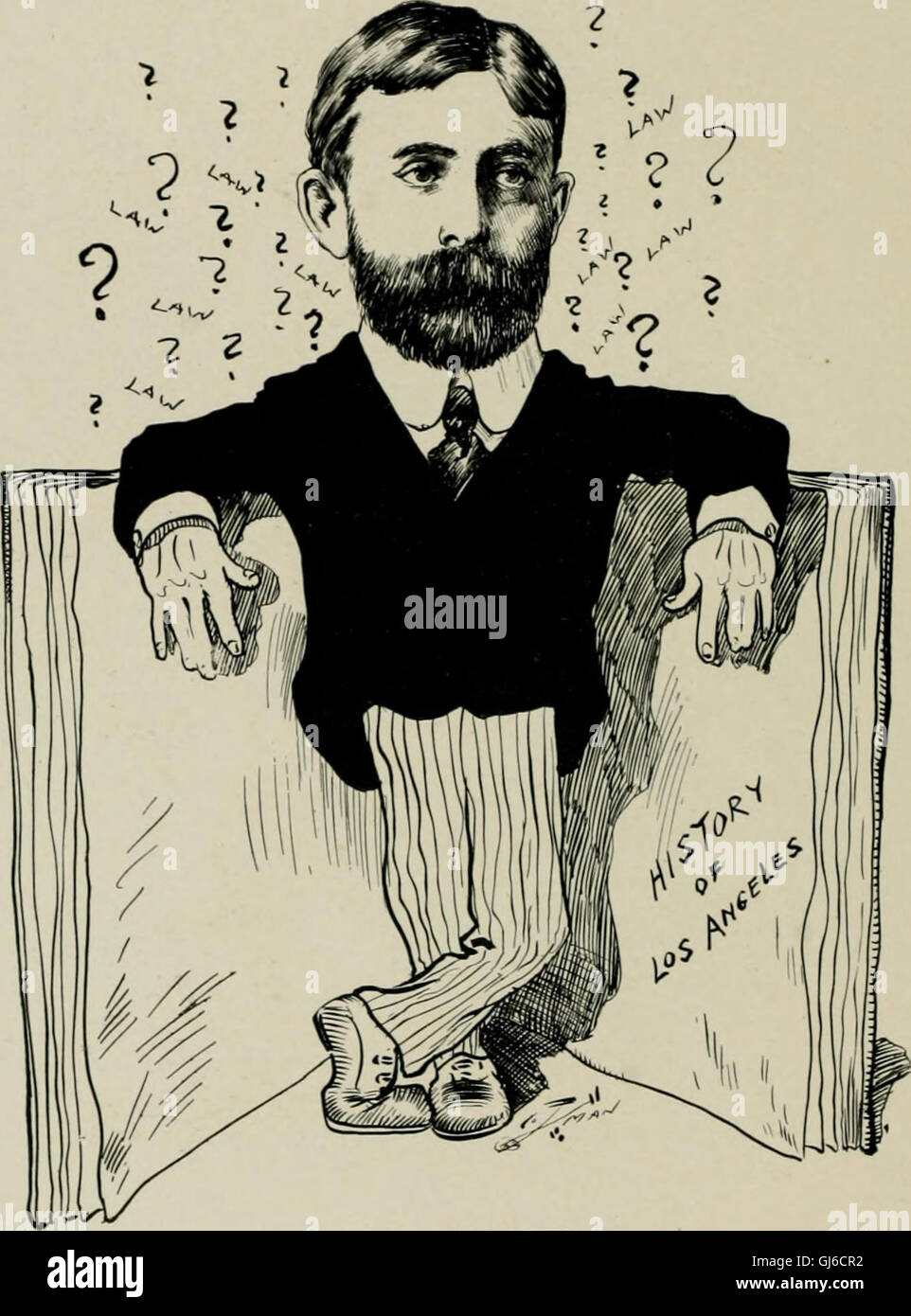 This 1900 collection features humorous cartoons and caricatures of Los ...