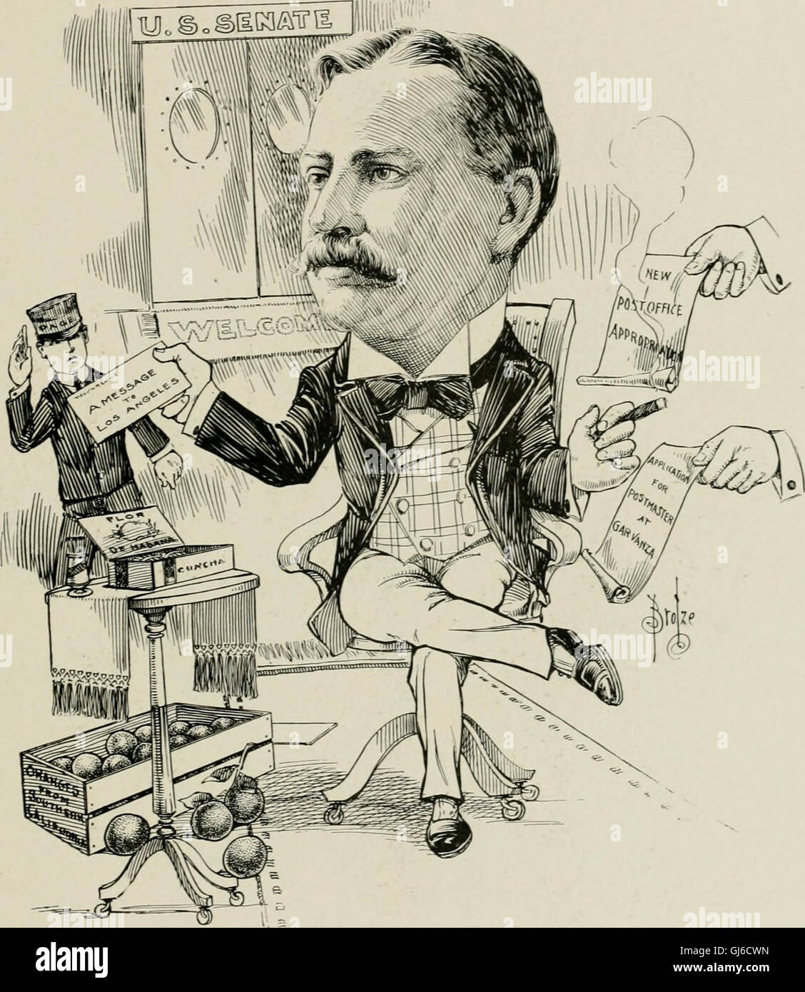 'As We See 'Em' (1900) presents a collection of cartoons and ...