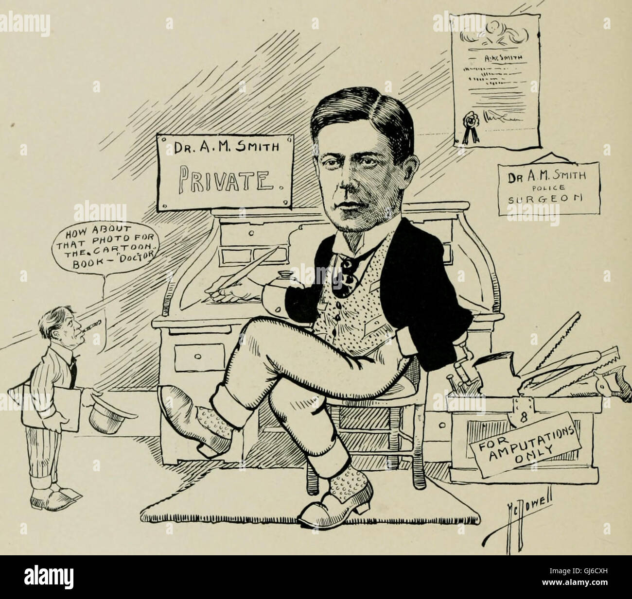 'As We See 'Em' (1900) features a series of cartoons and caricatures ...