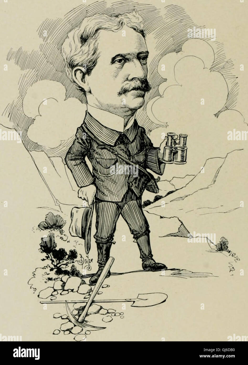 Published in 1900, this collection showcases cartoons and caricatures ...