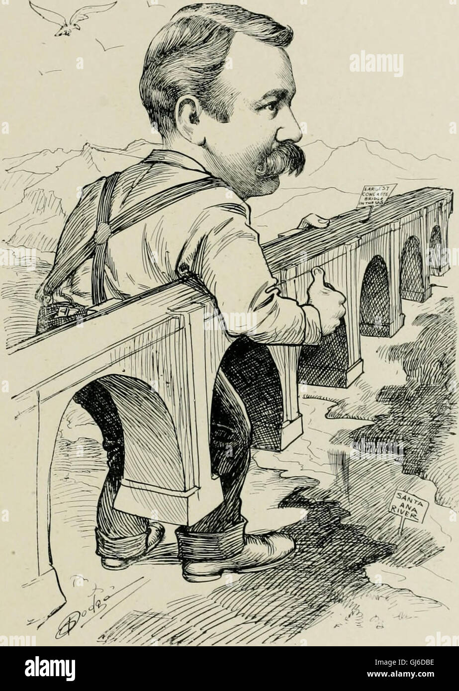 A 1900 volume featuring cartoons and caricatures depicting the citizens ...