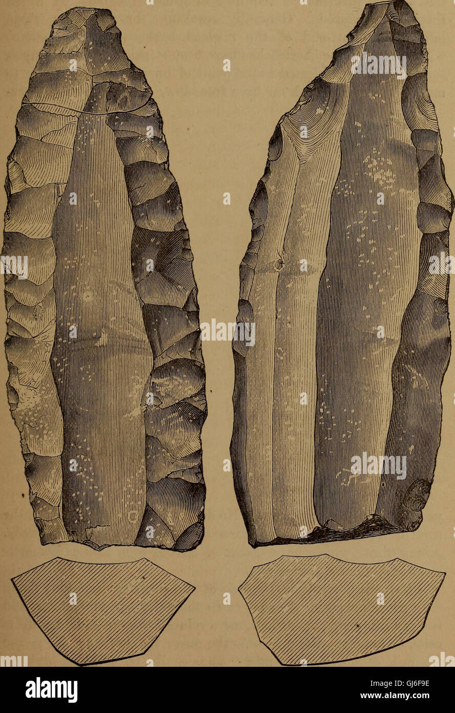 This 1872 work examines ancient stone tools, weapons, and ornaments ...