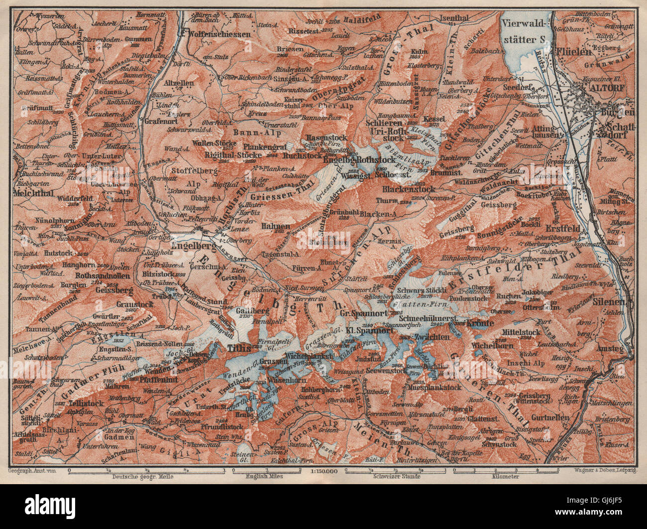 ENGELBERG ENVIRONS. Uri/Urner Alps Titlis Blackenstock Sarnen Altorf ...