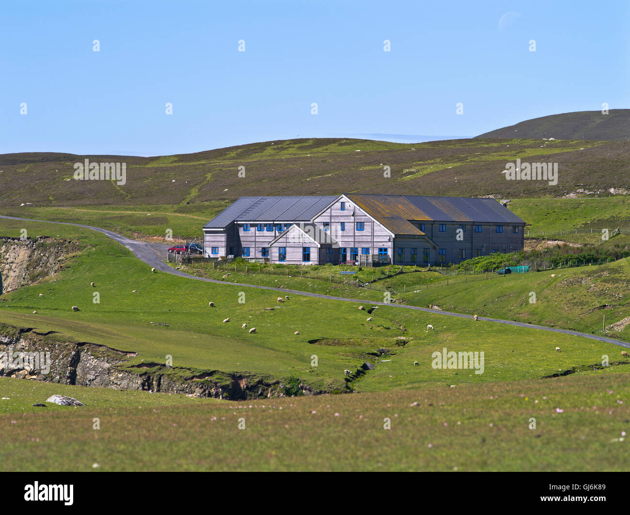 dh FAIR ISLE SHETLAND Bird observatory Stock Photo - Alamy