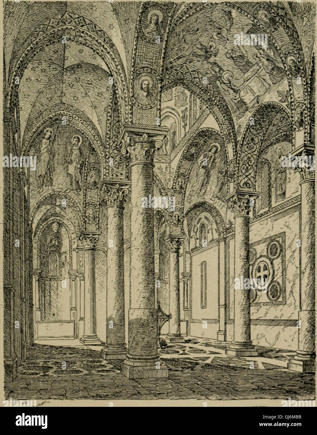 This 1888 work explores Romanesque architecture, a style that emerged ...