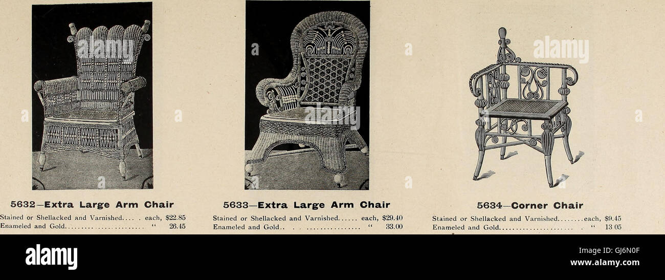 The 'Annual Catalogue, Reed Furniture, 1900' presents a variety of ...