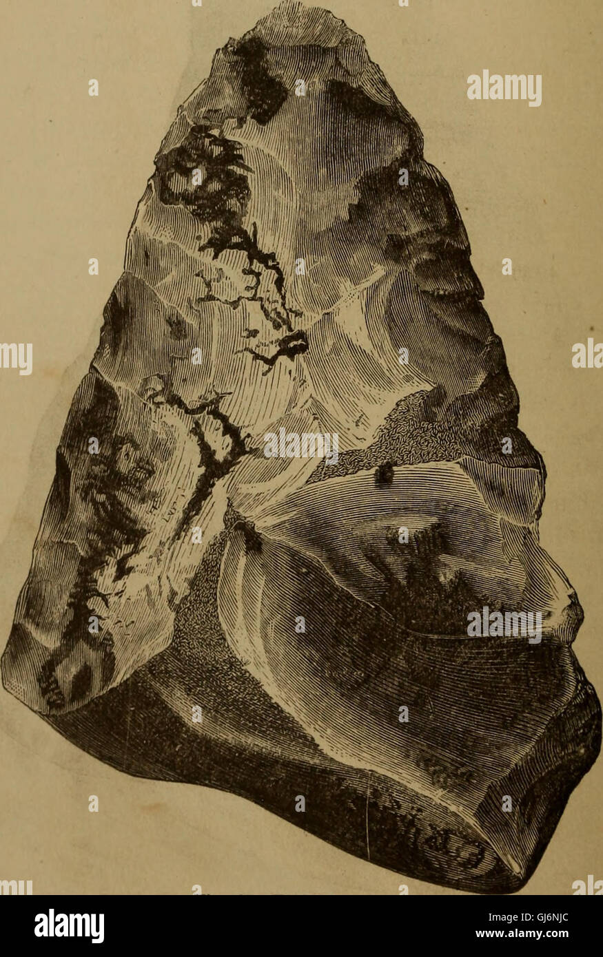 This 1872 work explores the prehistoric stone tools, weapons, and ...