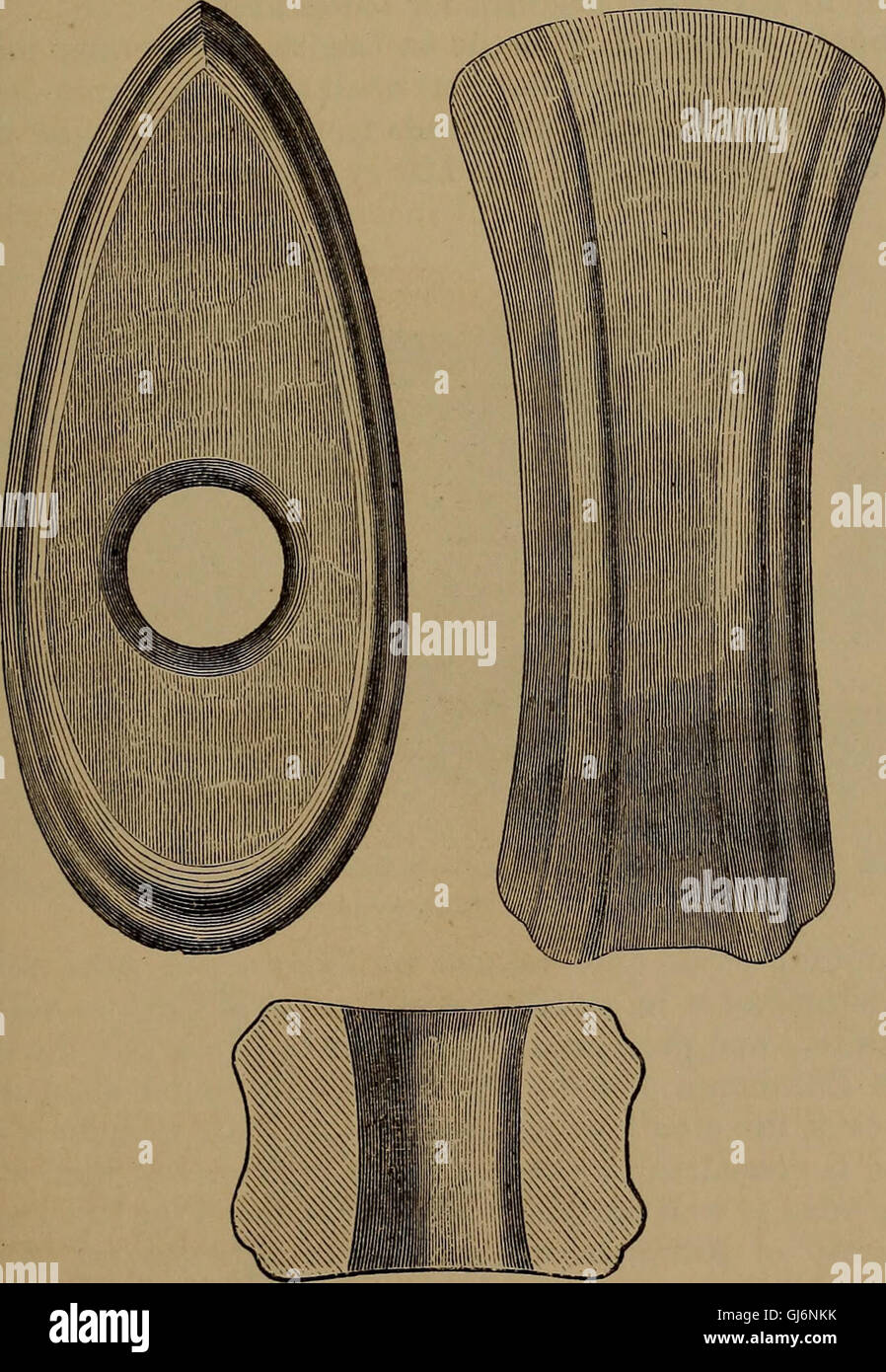 This 1872 study explores ancient stone tools, weapons, and ornaments ...