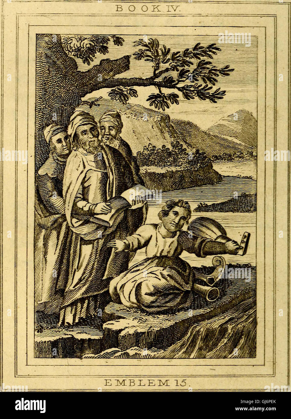 A collection of moral and divine emblems created in 1824, offering ...