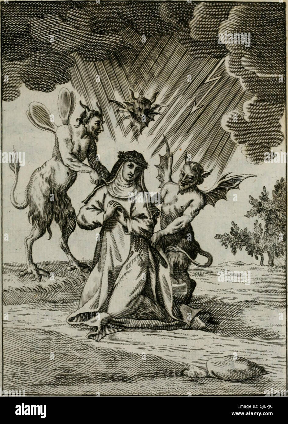 A symbolic diagram illustrating the three mystical paths—purgative ...