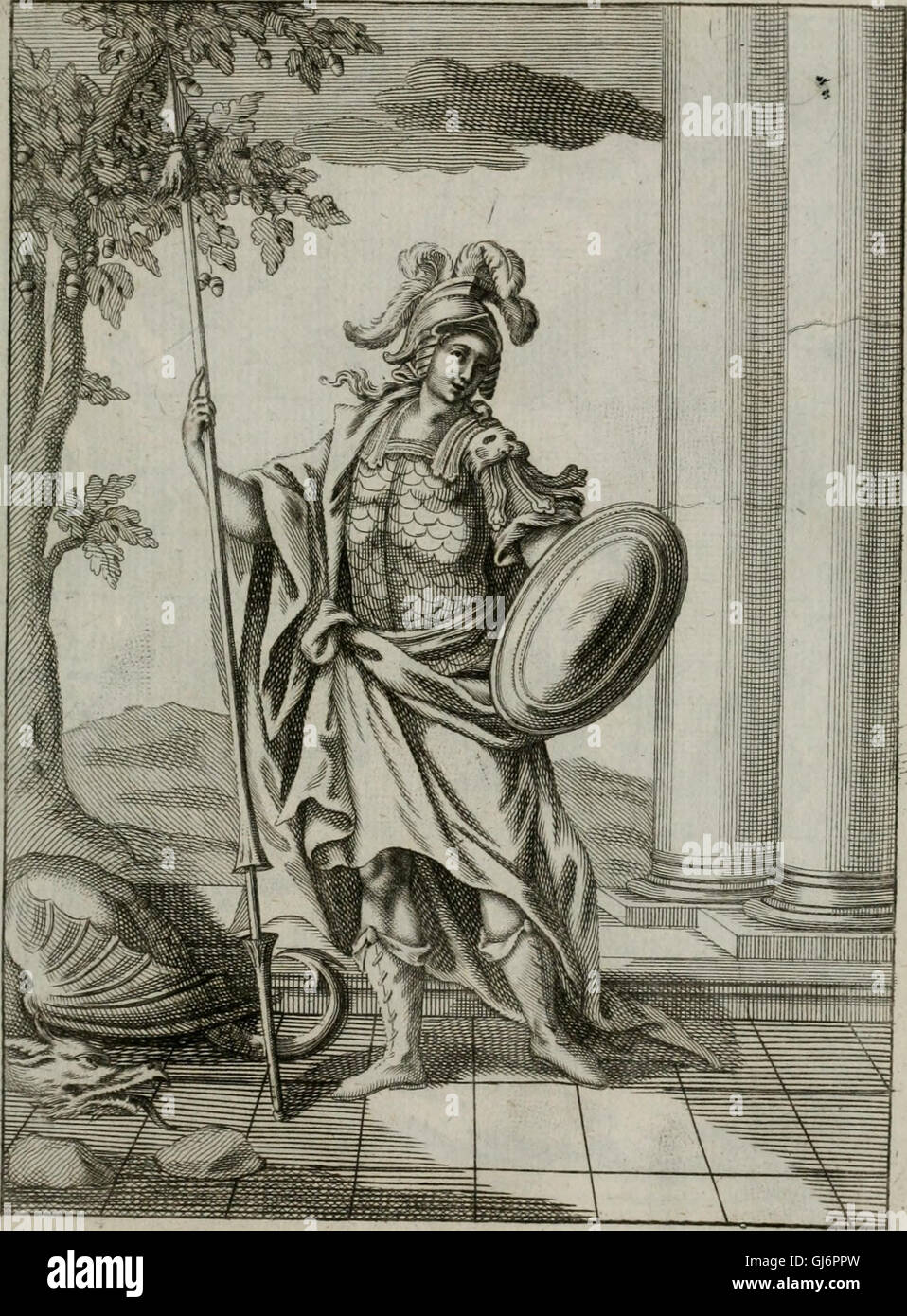 Engraving from 'Ichnographia Emblematica' (1779) illustrating the three ...