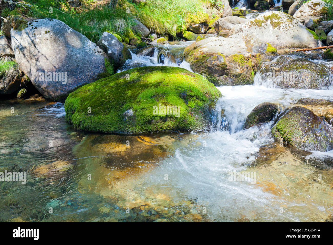 rocks in the mountain brook Stock Photo - Alamy