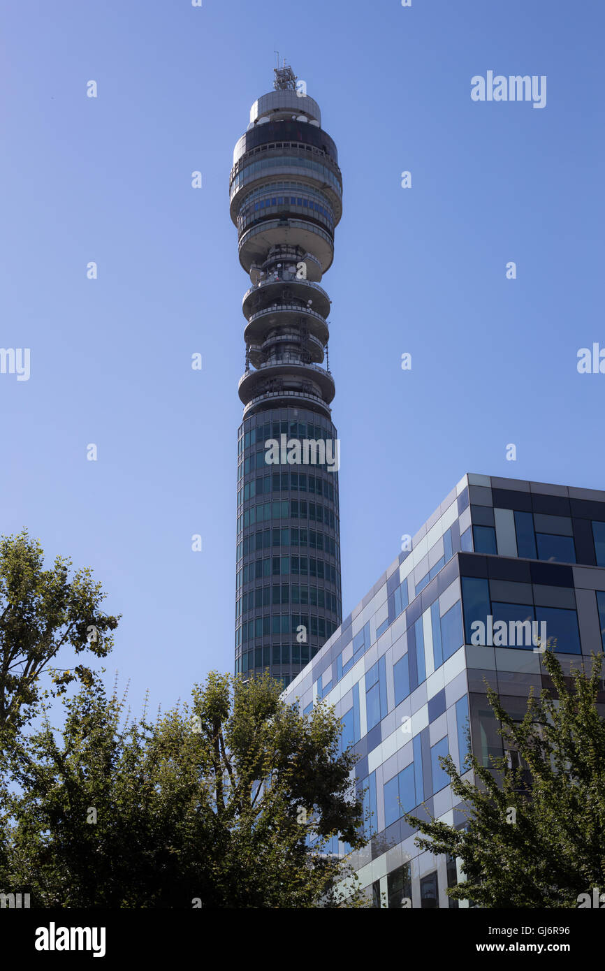 BT Tower also known as Post Office tower - London. UK, 2016 Stock Photo ...