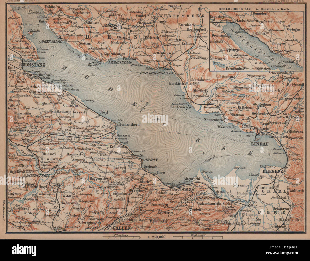 St gallen map hi-res stock photography and images - Alamy